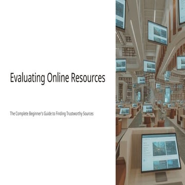 Evaluating-Online-Resources Evidence based practice | PPTX