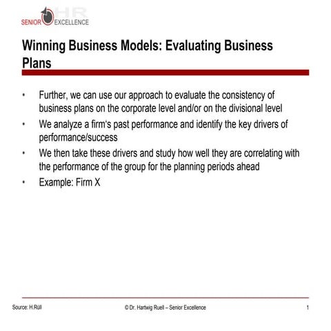 Evaluating business plans | PPTX