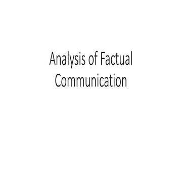 Evaluating Factual Communication | PPT