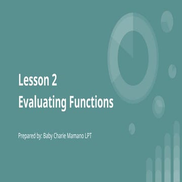 General Mathematics Evaluating Functions.pptx