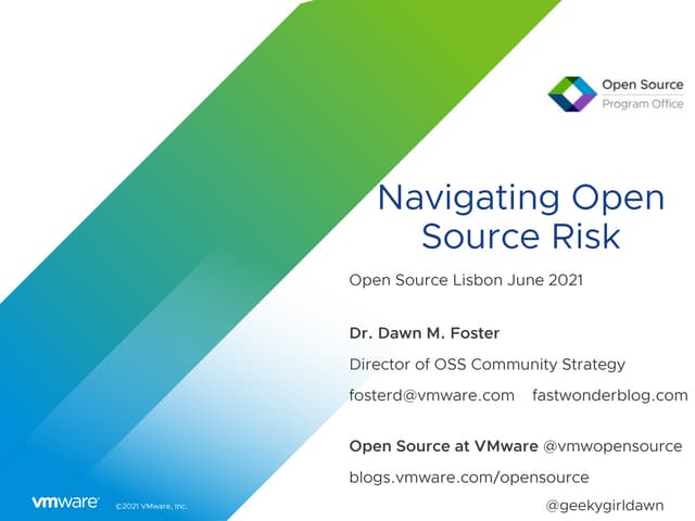 Navigating Open Source Risk | PPT Navigating Open Source Risk | PPT
