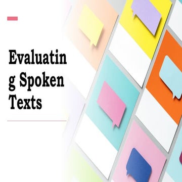 English 10- Evaluating Spoken Texts .pptx