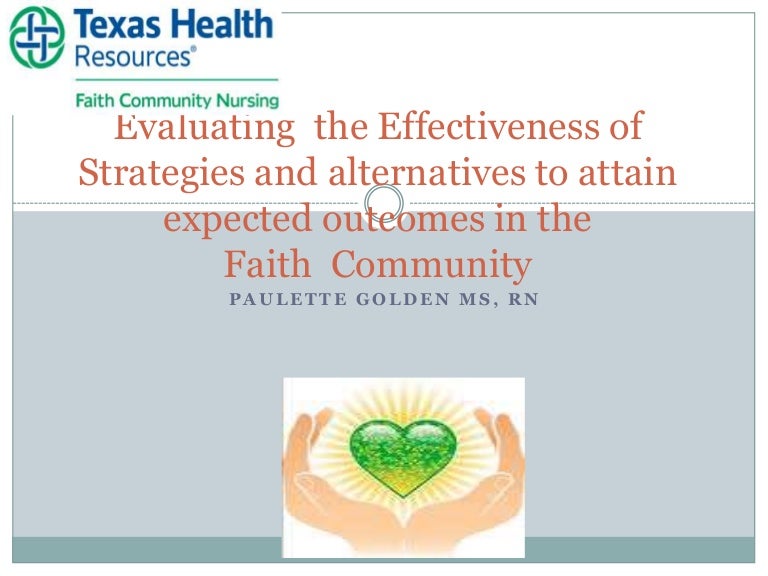 Evaluating The Effectiveness Of Strategies And Alternatives To