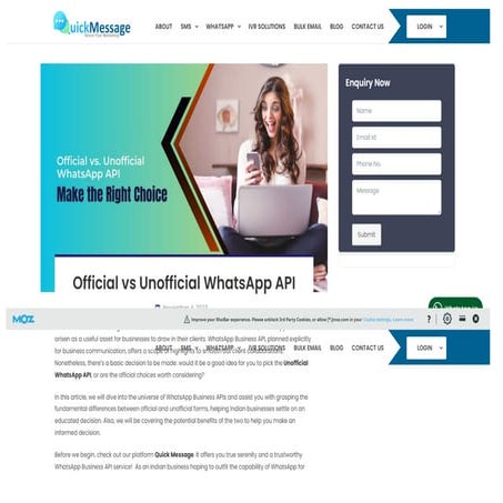 Evaluating the Performance of Official vs. Unofficial WhatsApp API | PPT