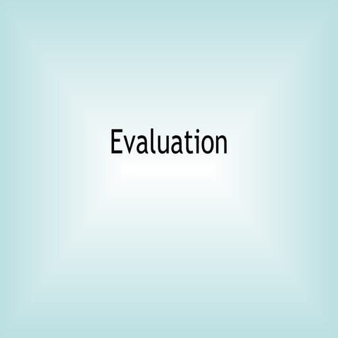 Evaluation | PPT