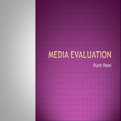 Punit Patel Evaluation | PPT