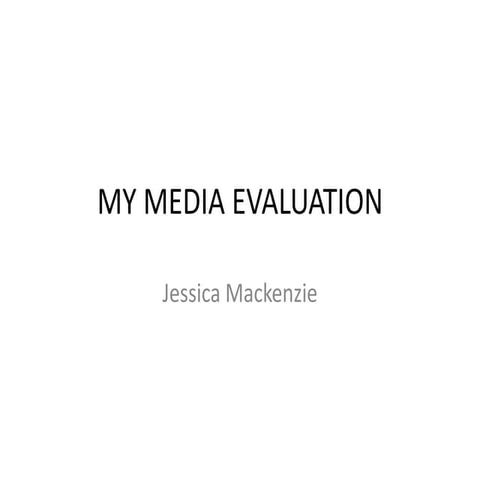 Media Evaluation | PPTX