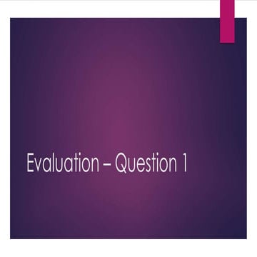 Evaluation.pptx question 1 | PPT