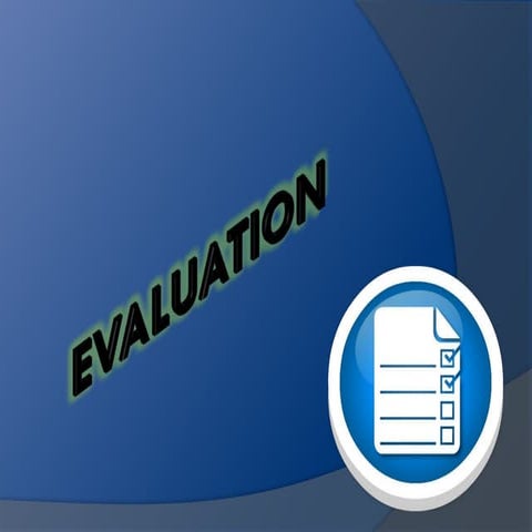 Evaluation | PPT