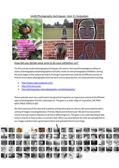 Final major project evaluation | DOCX | Photo Editing Software ...