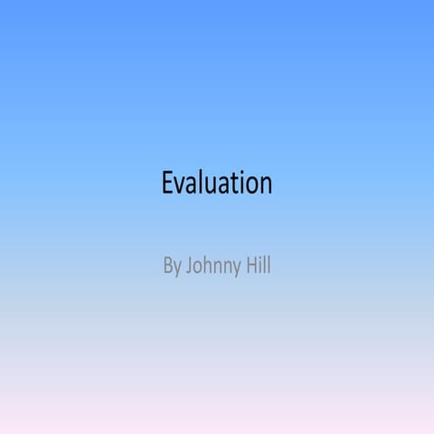 Evaluation | PPTX