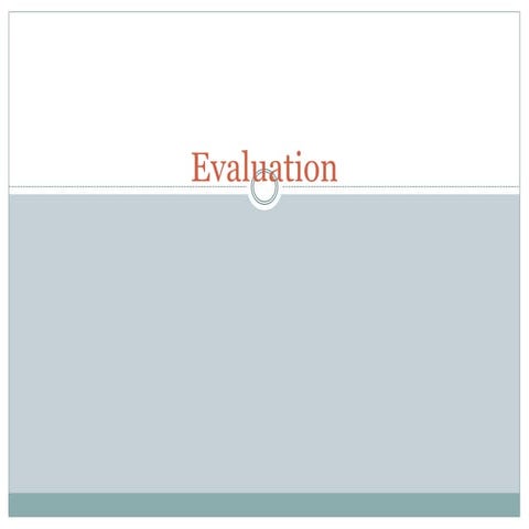 Evaluation | PPT