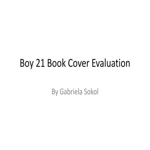 Book Cover Evaluation | PPT