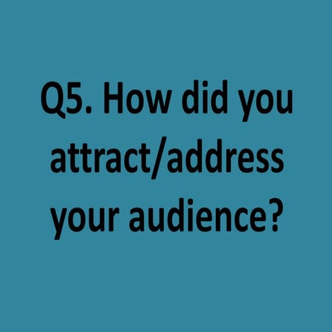 Evaluation q5 | PPTX | Genres