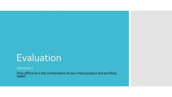 Q1.Media evaluation | PPT