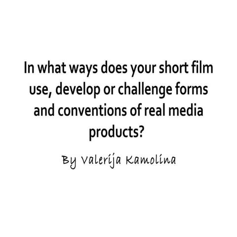 Evaluation 1, valerija kamolina, 7426 | PPT