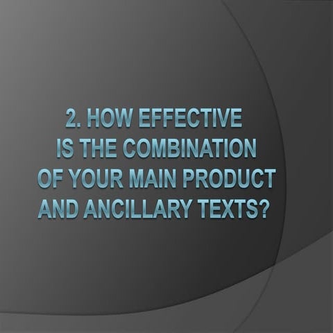 Evaluation Qs 2 | PPTX | Movies | Entertainment