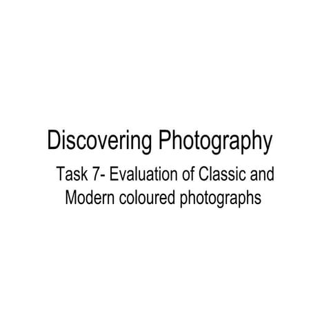 Final project for photography | PPTX