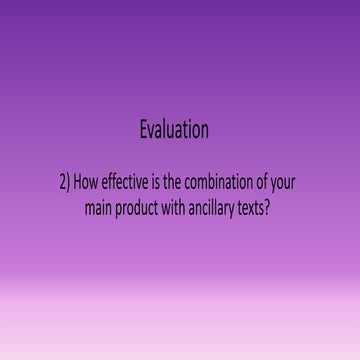 Final Evaluation Question 2 | PPT