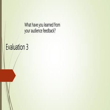 Evaluation 2 | PPT
