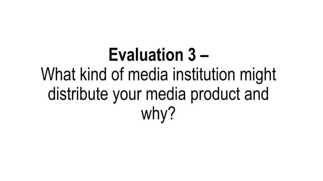 Evaluation Activity 3 | PPTX