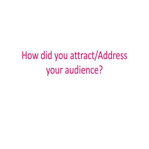 Evaluation Question 5 | PPT