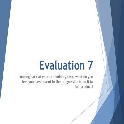 Evaluation 7 | PPT
