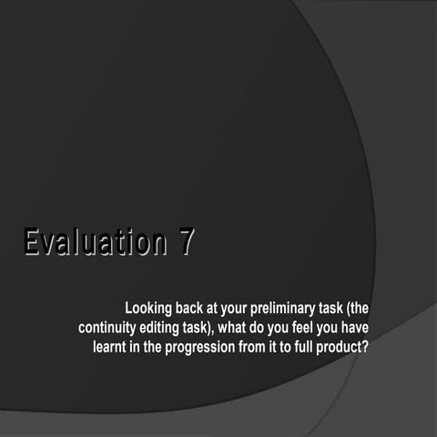 Evaluation 7 | PPT