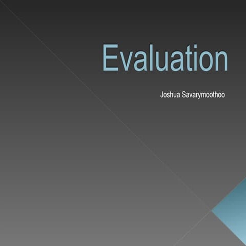 Evaluation a2 media joshua | PPT