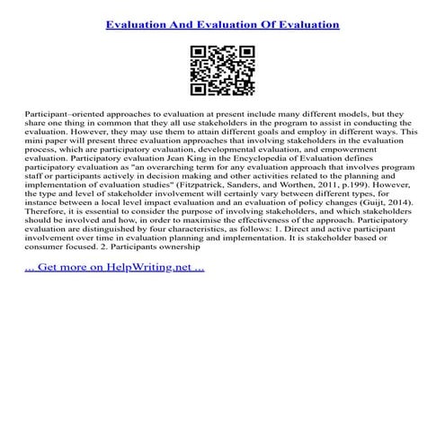 End-of-Program Evaluation Form Sample.pd