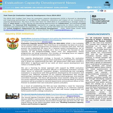 Evaluation capacity development news | PDF