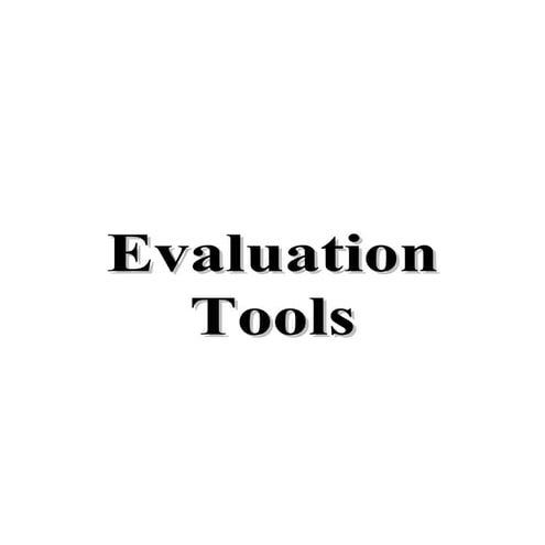 Evaluation checklist | PDF | Free Download