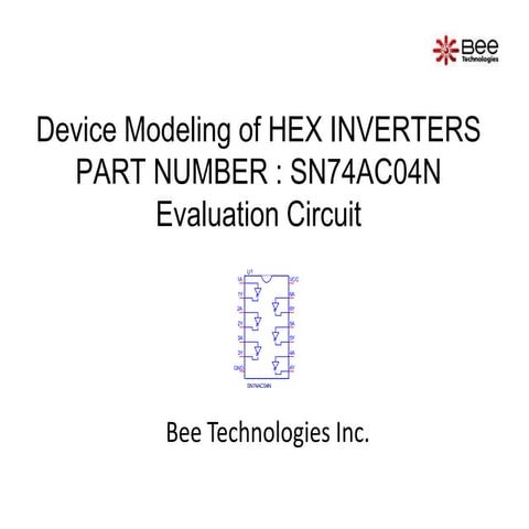 Evaluation circuit of hex inverters | PPTX