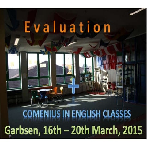 Evaluation & Comenius in English Classes - 2015 | PPT