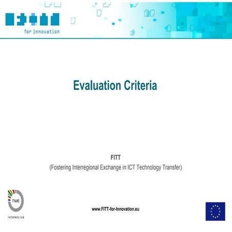Evaluation Criteria Ppt Final | PDF