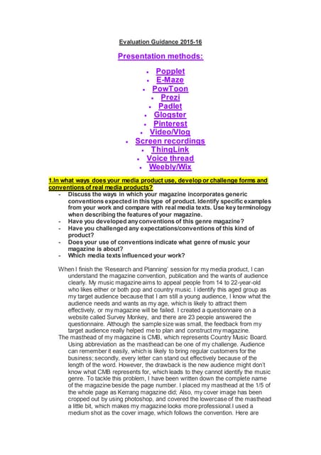 Media evaluation | PDF