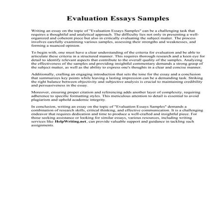Evaluation Essays Samples.pdf
