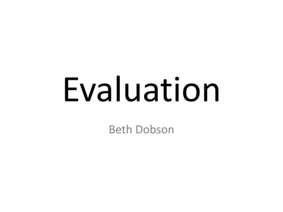 A2 Evaluation | PPT