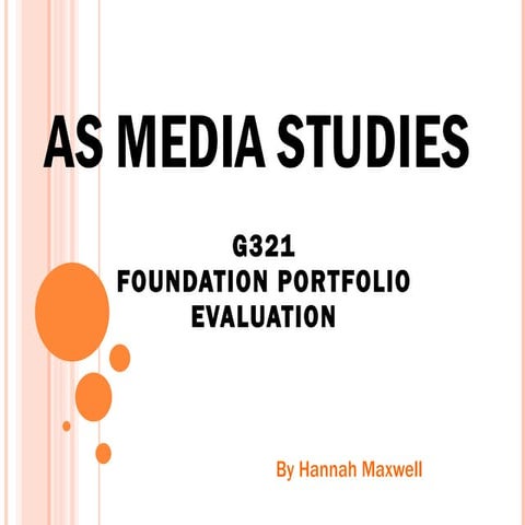 As media studies coursework presentation | PPTX