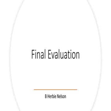 Evaluation FMP | PPT