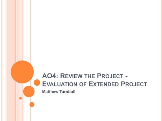 The extended project | PPT