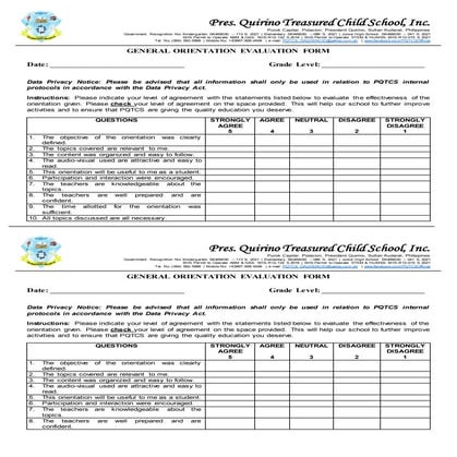 College Student Evaluation Form FREE 15+ Student Assessment Form