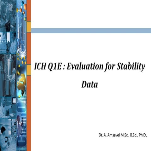Evaluation for stability data q1 e | PPTX