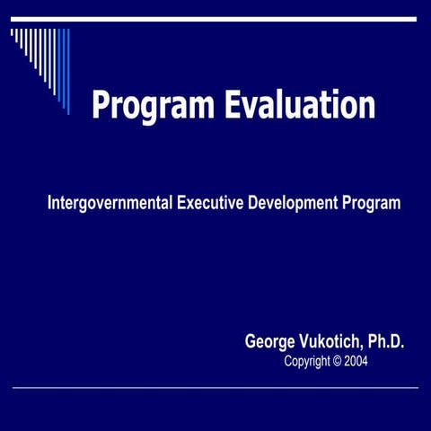 Program Evaluation Handouts | PPT