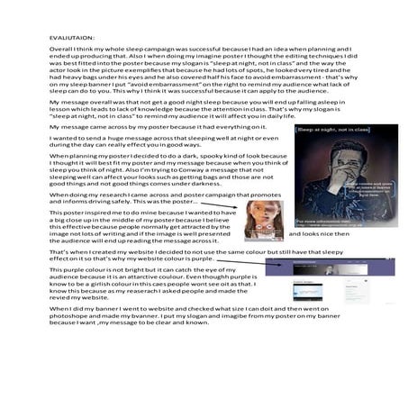 Evaluation my poster | DOCX