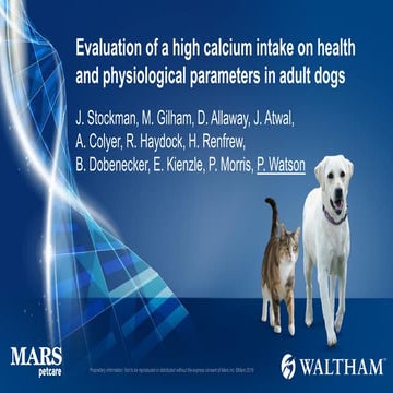 Evaluation of a high calcium intake on health and physiological ...