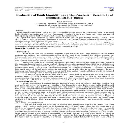 Evaluation of bank liquidity using gap analysis – case study of ...