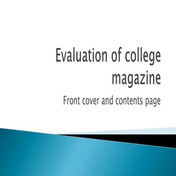 Codes and conventions of context page in magazines | PPTX