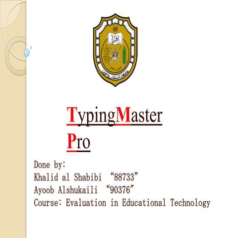 Evaluation Of Computer Based Instruction Ppt