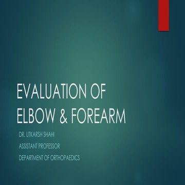 PS SESSION : ELBOW WRIST AND HAND EXAMINATION PART 1 | PDF